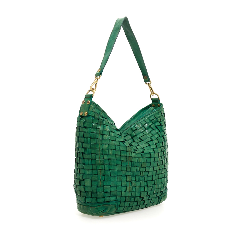 Shoulder Bag Edera Green | Campomaggi