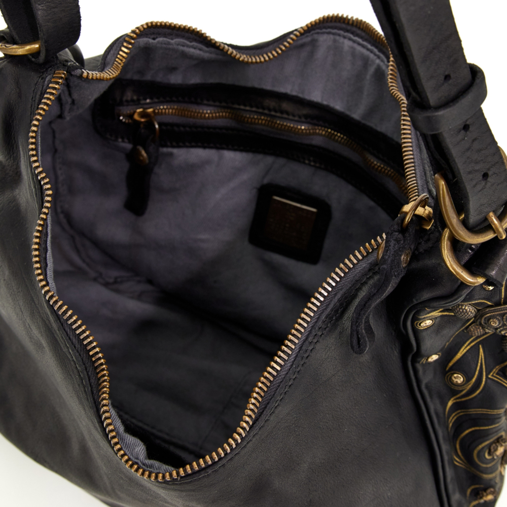 Shoulder Bag Orchidea Black | Campomaggi