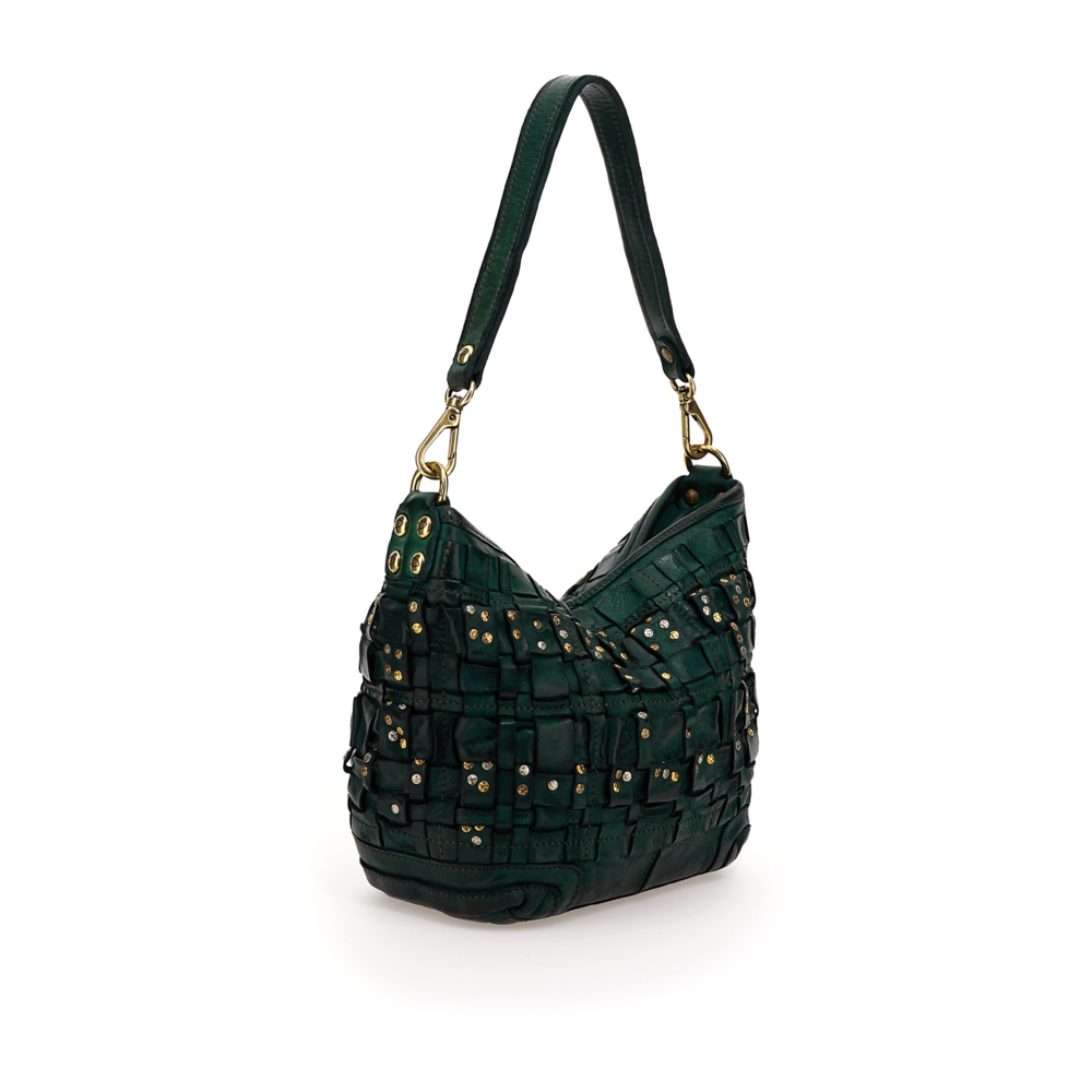 Shoulder Bag Edera Green | Campomaggi