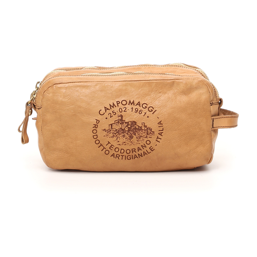 Beauty Case Johnny Beige | Campomaggi